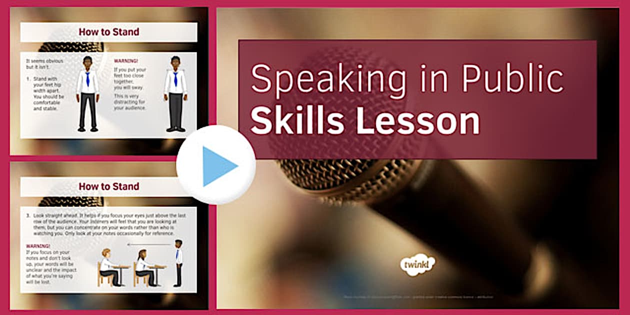 Oracy: Speaking in Public Skills Lesson PowerPoint - Twinkl