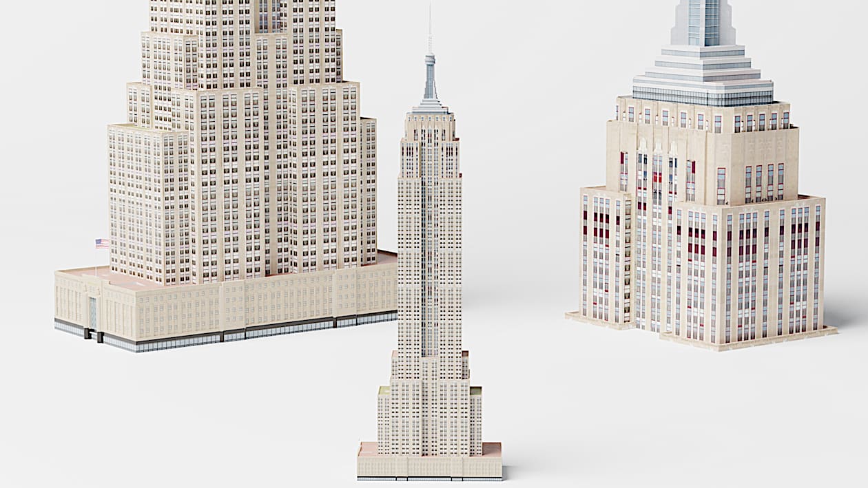3D Model: Human Geography - Empire State Building - Twinkl