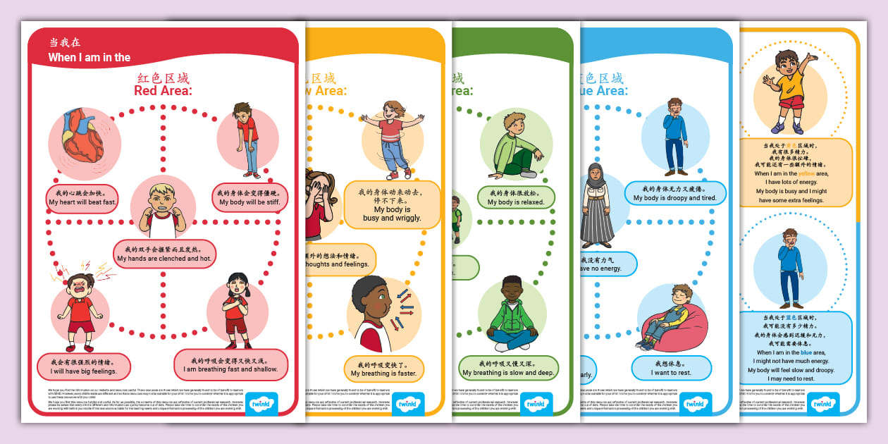 Bilingual Feelings Posters for Classrooms