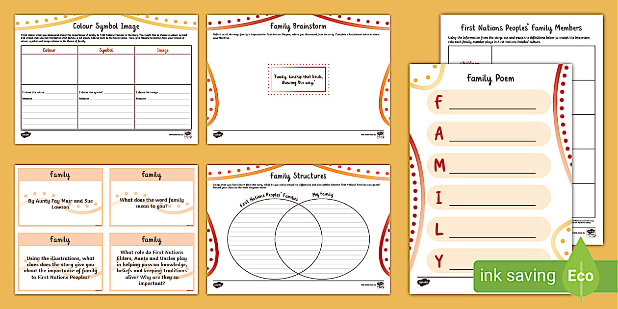 Activities to Support Teaching of the Picture Book, 'Family'