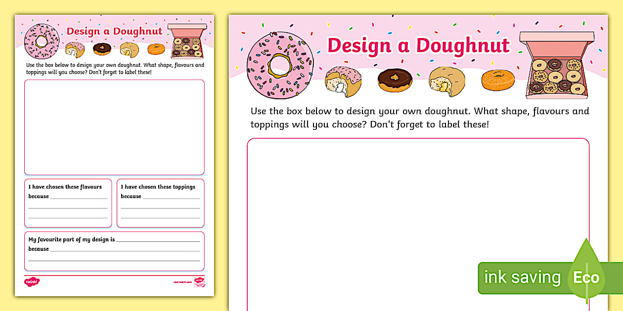Design a Doughnut Activity (teacher made) - Twinkl