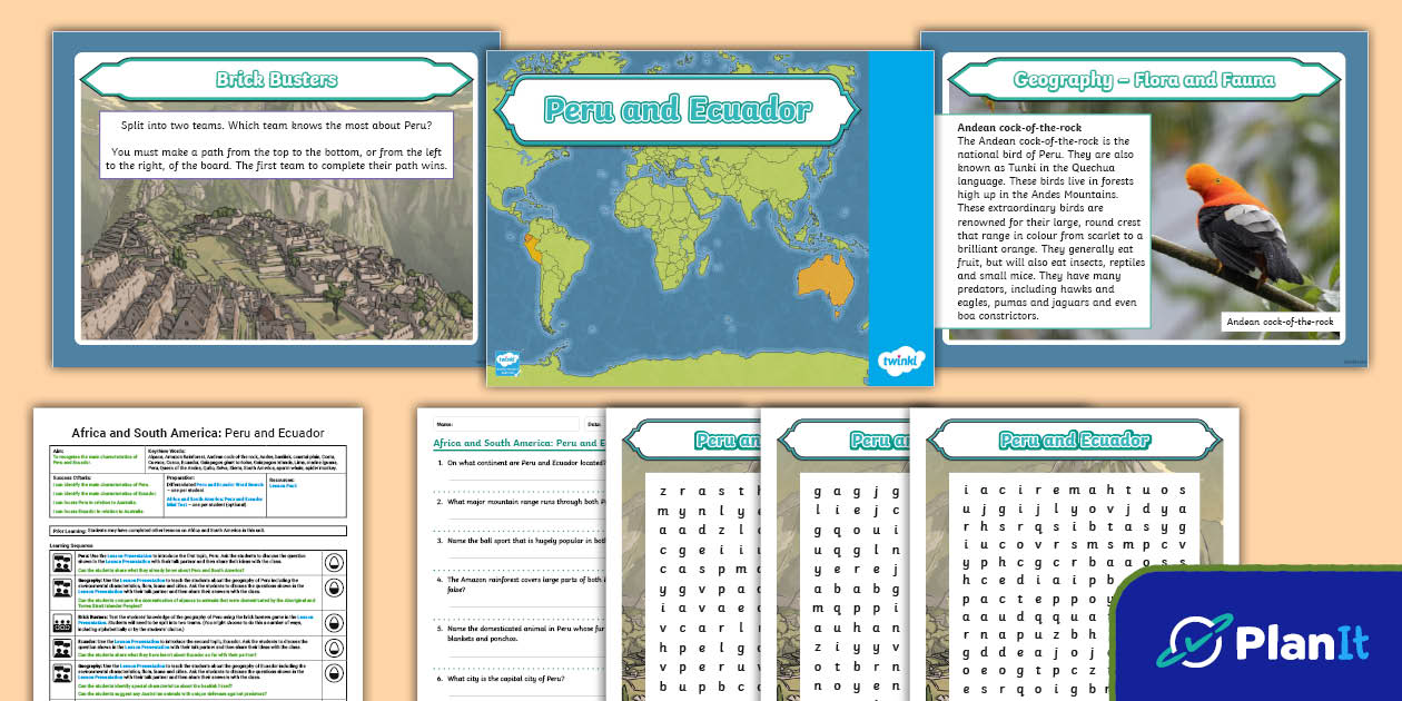 Year 4 HASS Geography Africa and South America Lesson 8