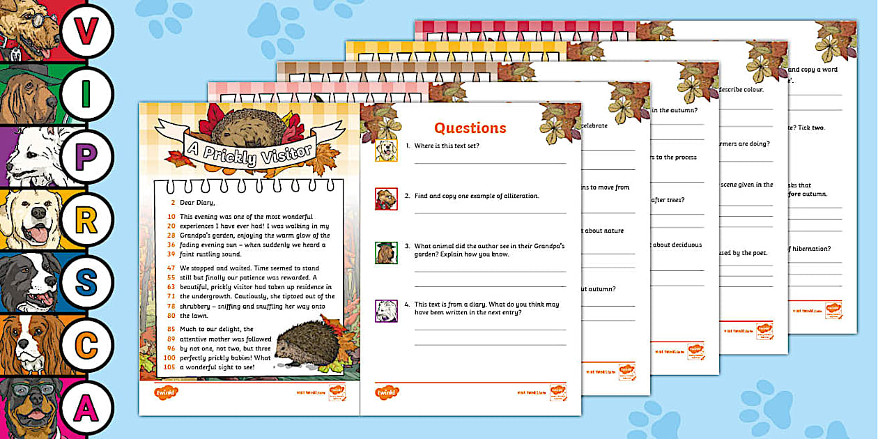 UKS2 60-Second Reads: Autumn & Harvest Activity Pack