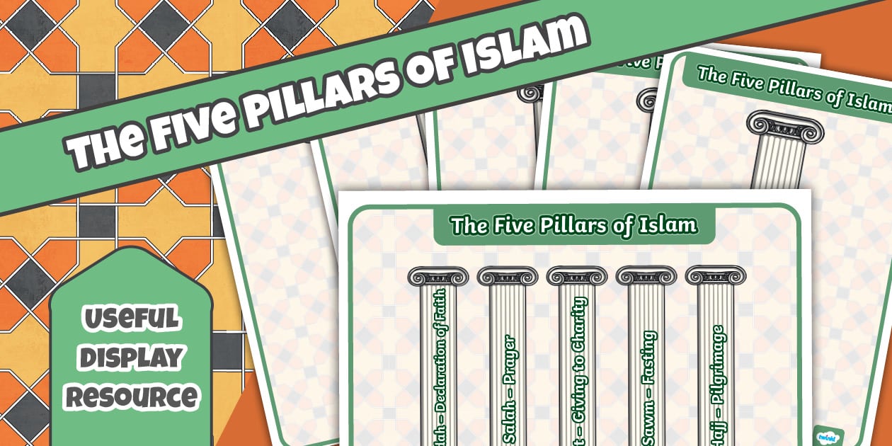 The Five Pillars of Islam Display Posters