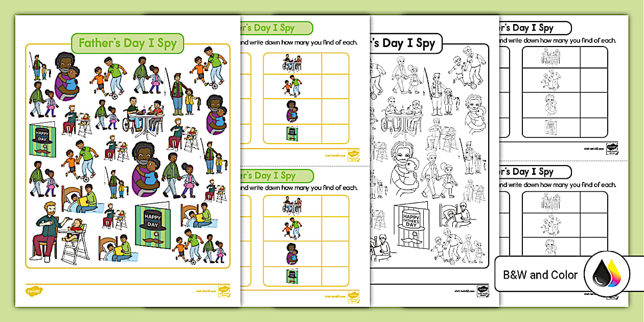 Father's Day I Spy Activity | Math | Twinkl USA