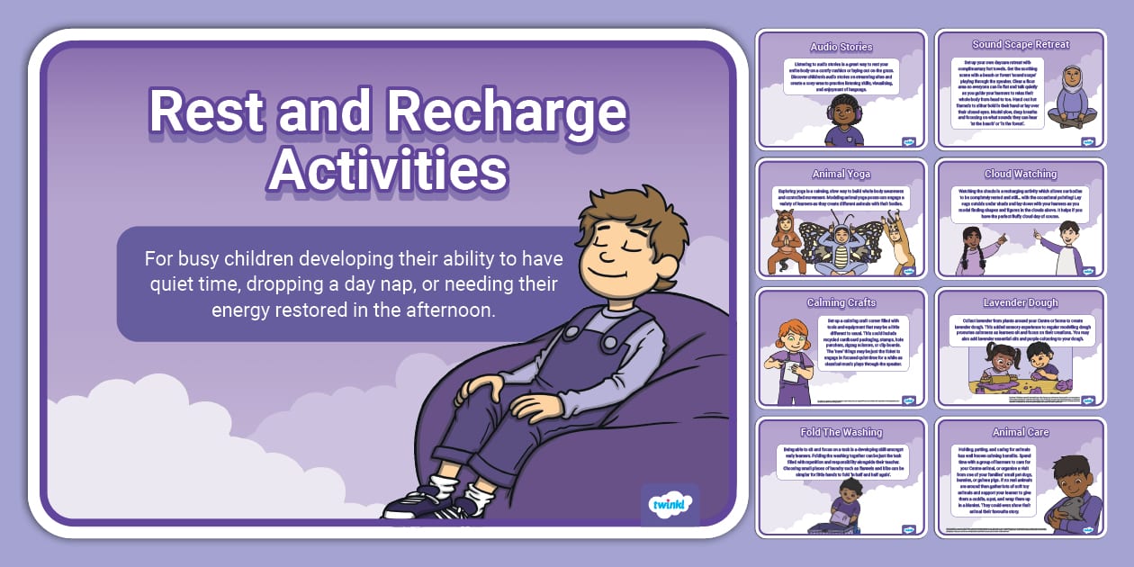 Rest and Recharge Activities ECE (teacher made) - Twinkl