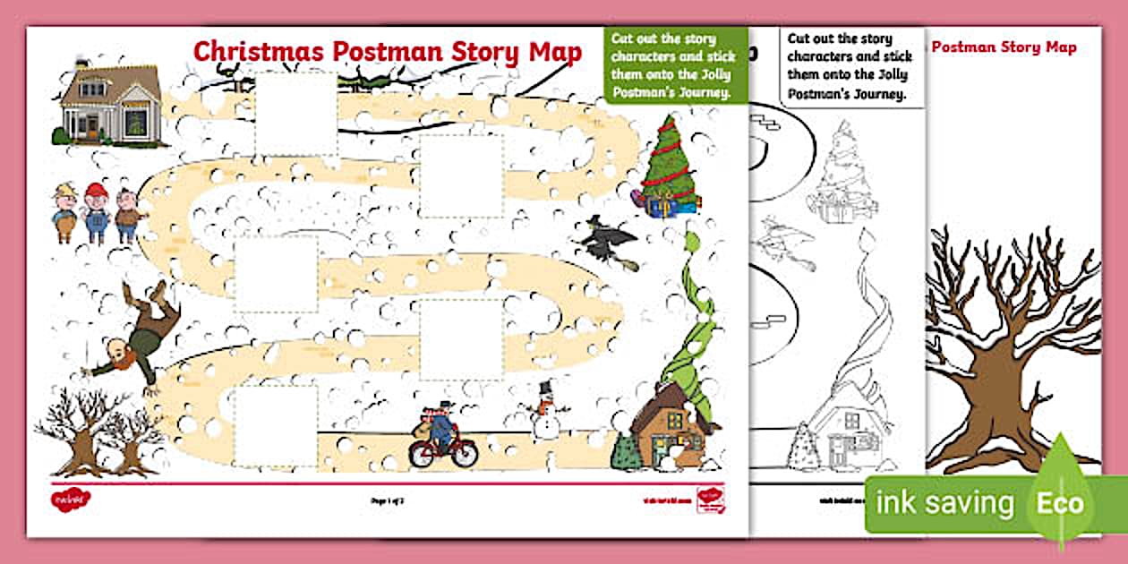Story Map Activity Resource Pack To Support Teaching On The Jolly Christmas