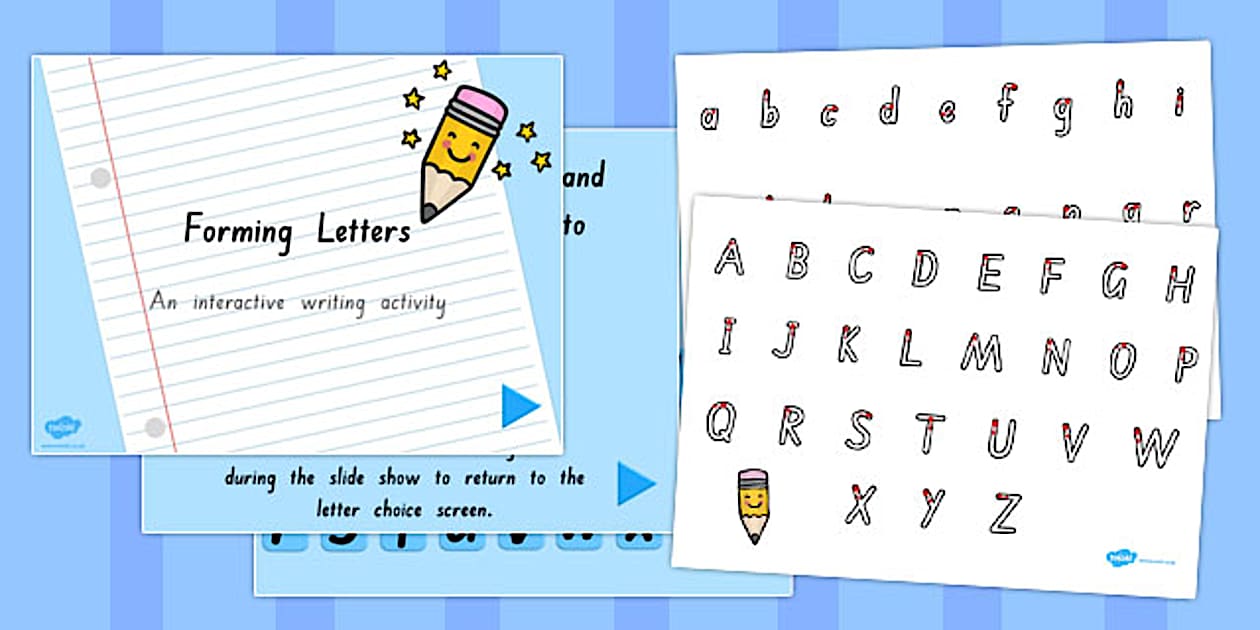 Letter Formation Sheet and PowerPoint Pack SA - Twinkl