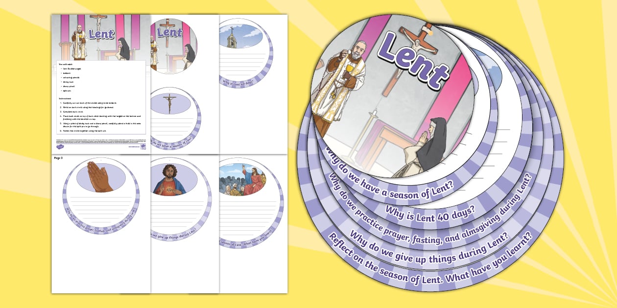 All About Lent Circles Booklet (teacher made) - Twinkl