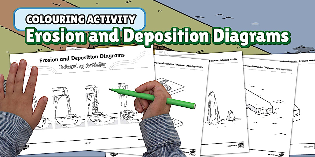 Erosion and Deposition Diagrams - Colouring Activity (CAPS)