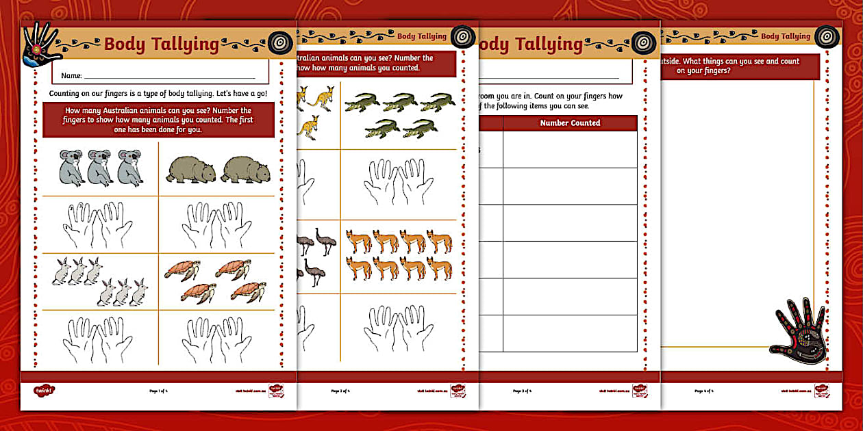 Body Tallying (teacher made) - Twinkl