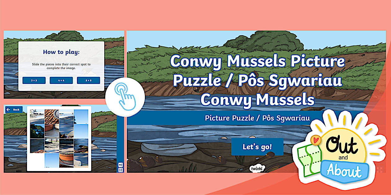 Conwy Mussels Picture Puzzle / Pôs Sgwariau Conwy Mussels