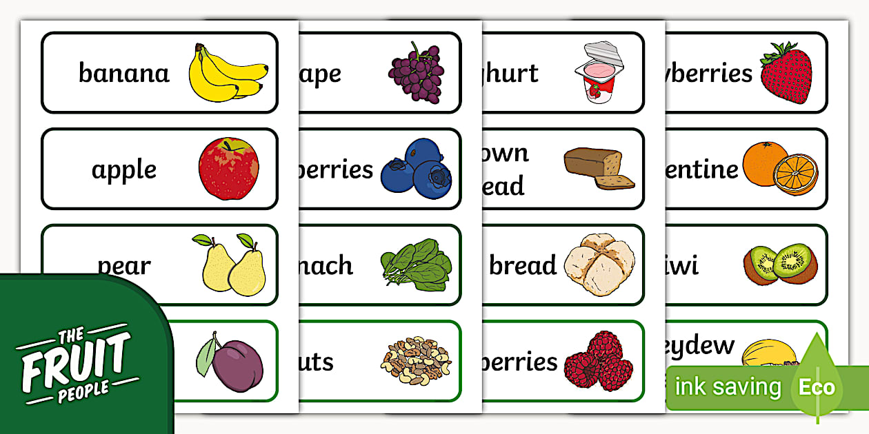 FREE! - Lovely Lunches Word Cards 1st/2nd Class - Twinkl