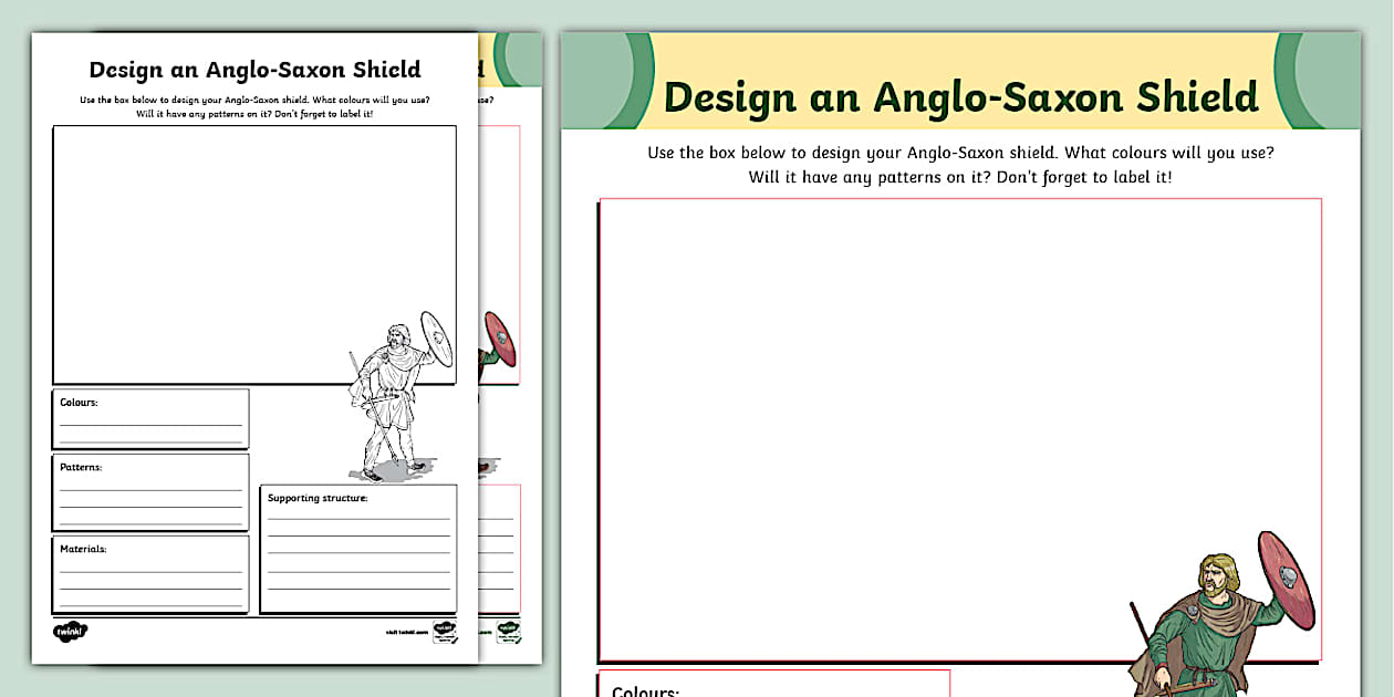 Design an Anglo-Saxon Shield (teacher made) - Twinkl