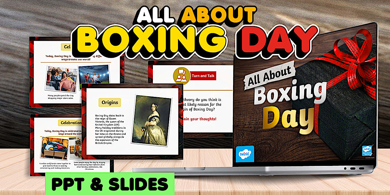 All About Boxing Day PowerPoint & Google Slides for 6-8 Gr