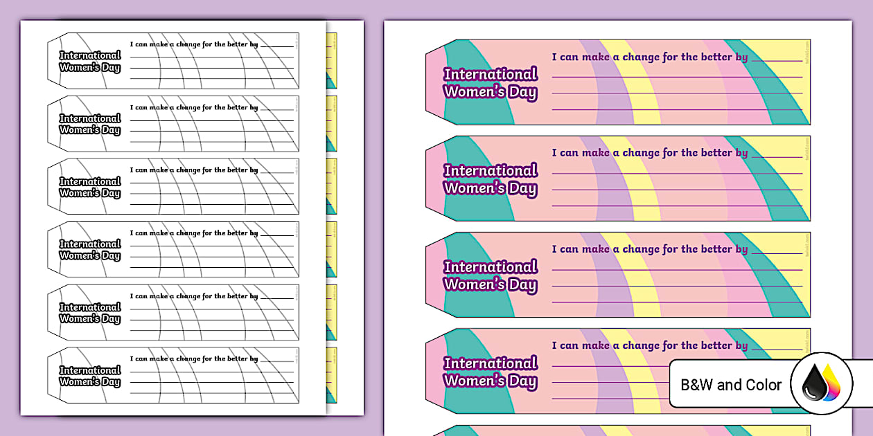 International Women's Day Paper Chain Worksheet | Twinkl USA