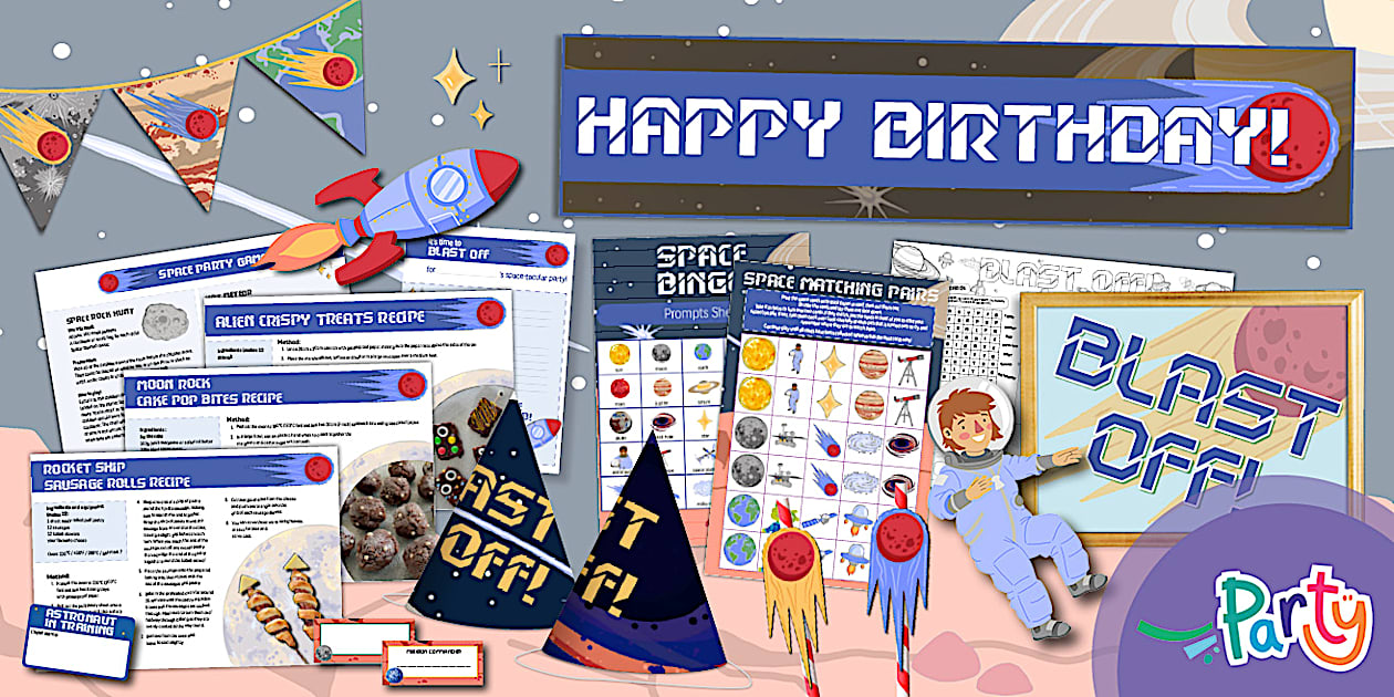 Space Birthday Party Pack | Twinkl Party - Twinkl