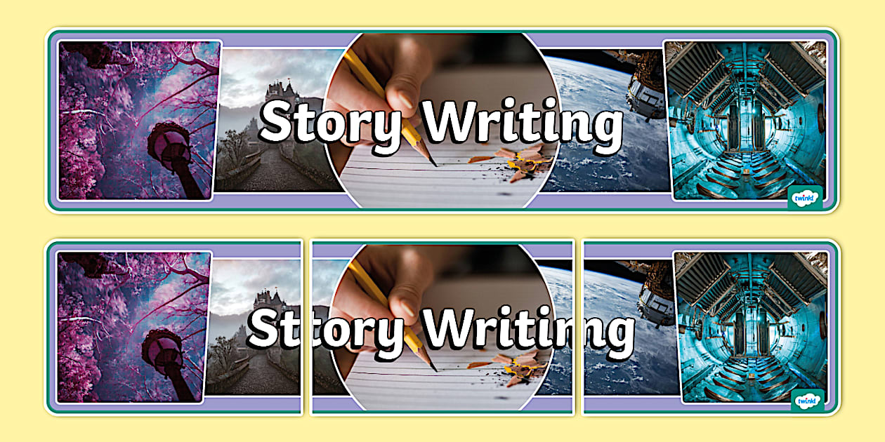 Story Writing Photo Display Banner (teacher made) - Twinkl