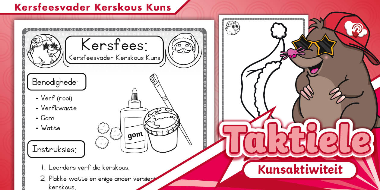 Voorskool: Kersfees - Kersfeesvader Kerskous Kuns
