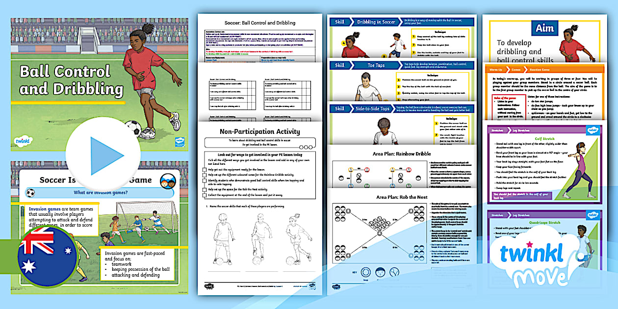 Move PE: Year 3 Soccer: Lesson 1 Ball Control and Dribbling
