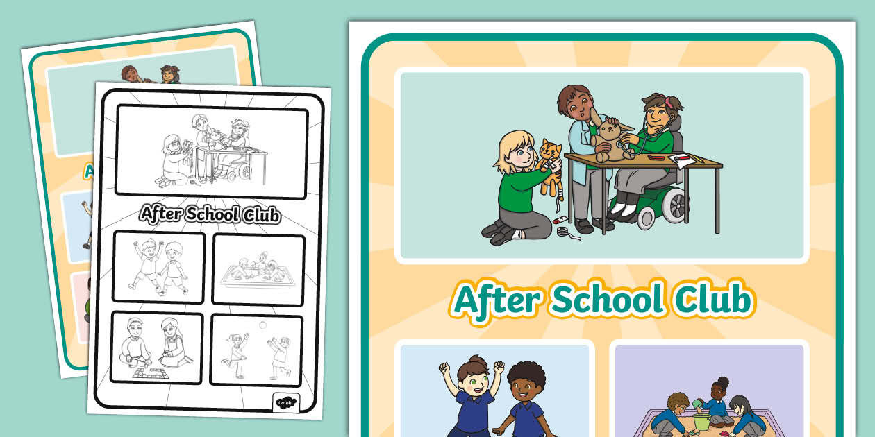 After School Club Display Poster (teacher made) - Twinkl