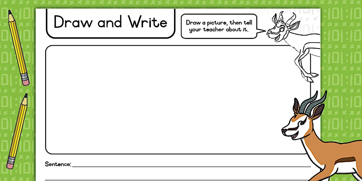 Draw and Write (Sentence) (Teacher-Made) - Twinkl