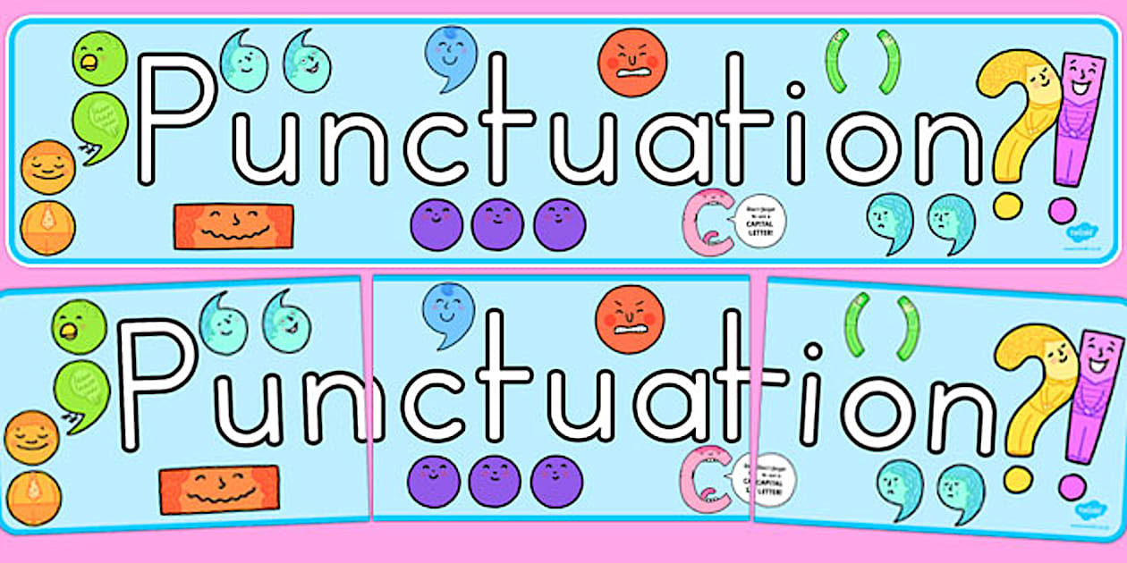 Punctuation Display Banner (teacher made) - Twinkl