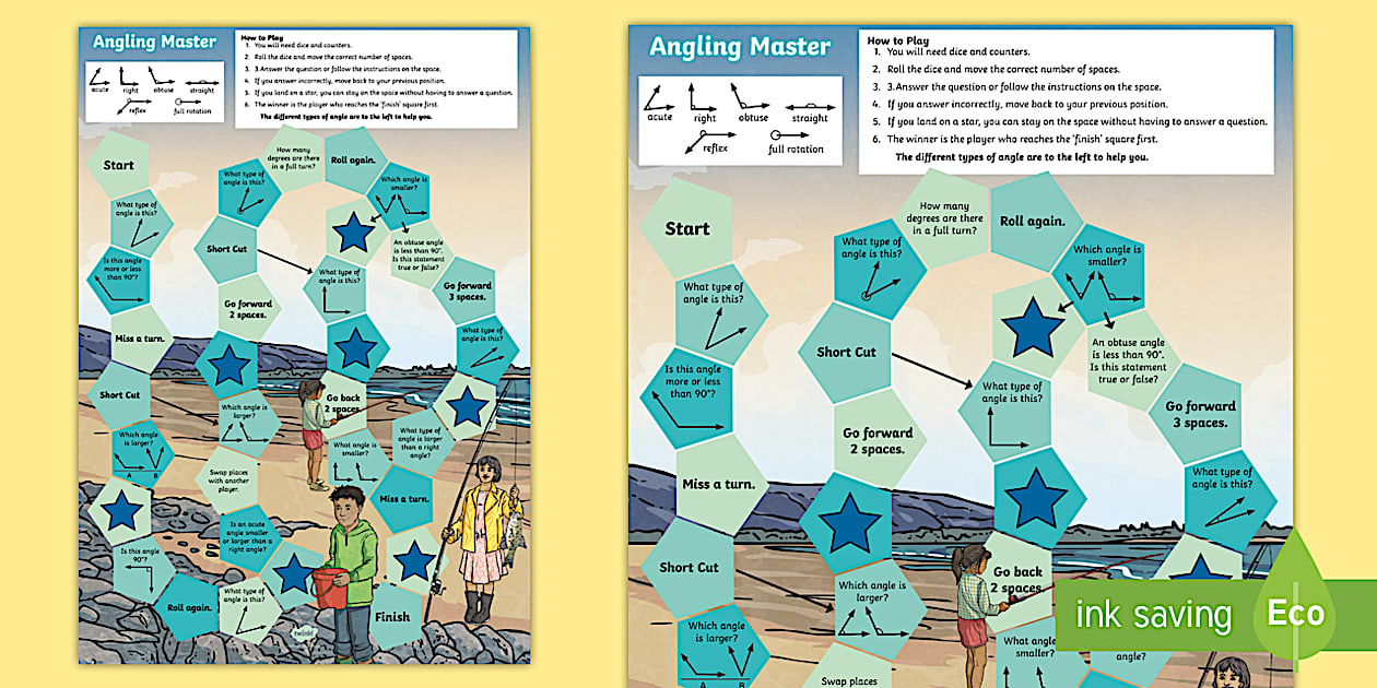 Angling Master Board Game (teacher made) - Twinkl