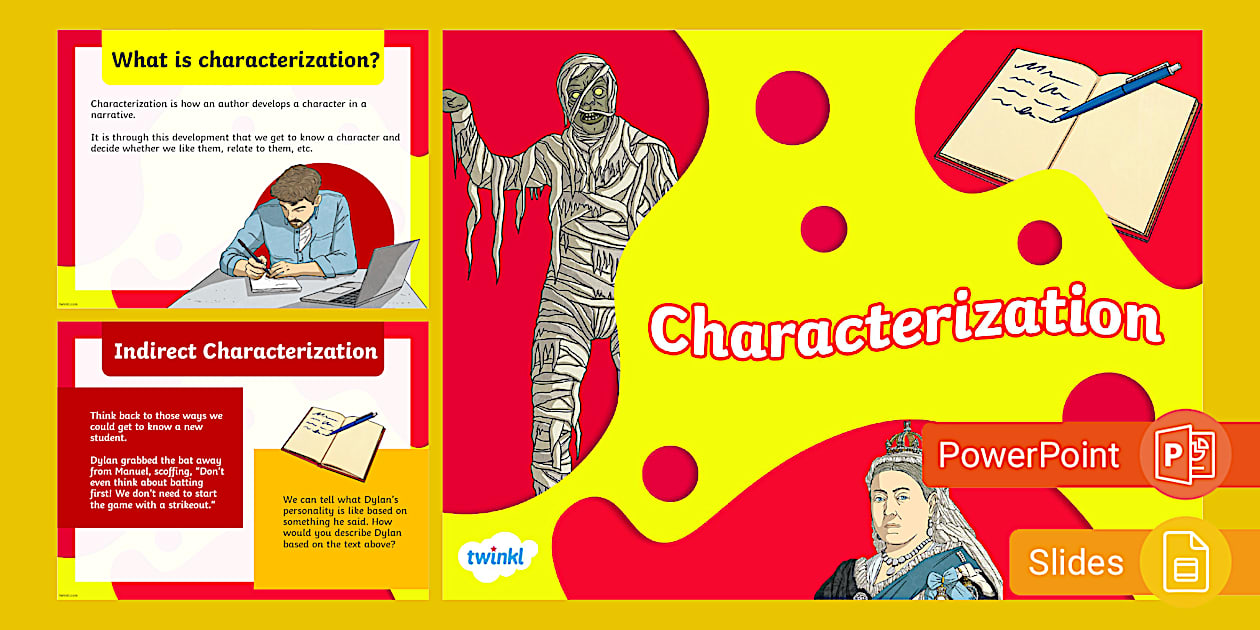 Seventh Grade Characterization PowerPoint & Google Slides