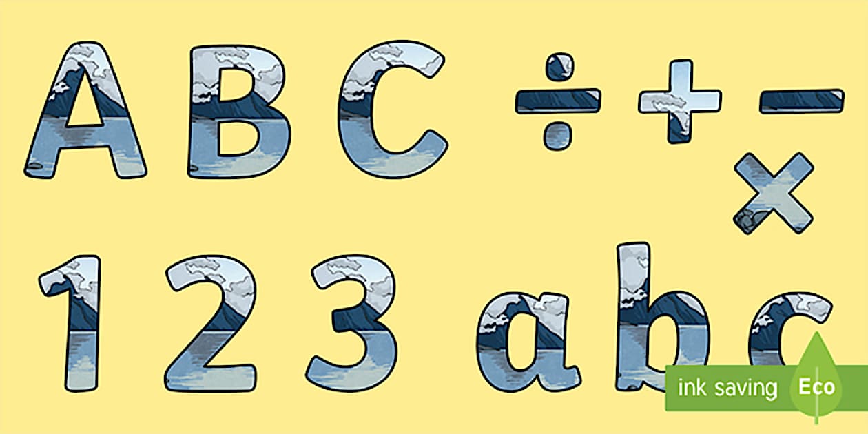 Classroom Reflection Zone Letters and Numbers Pack - Twinkl