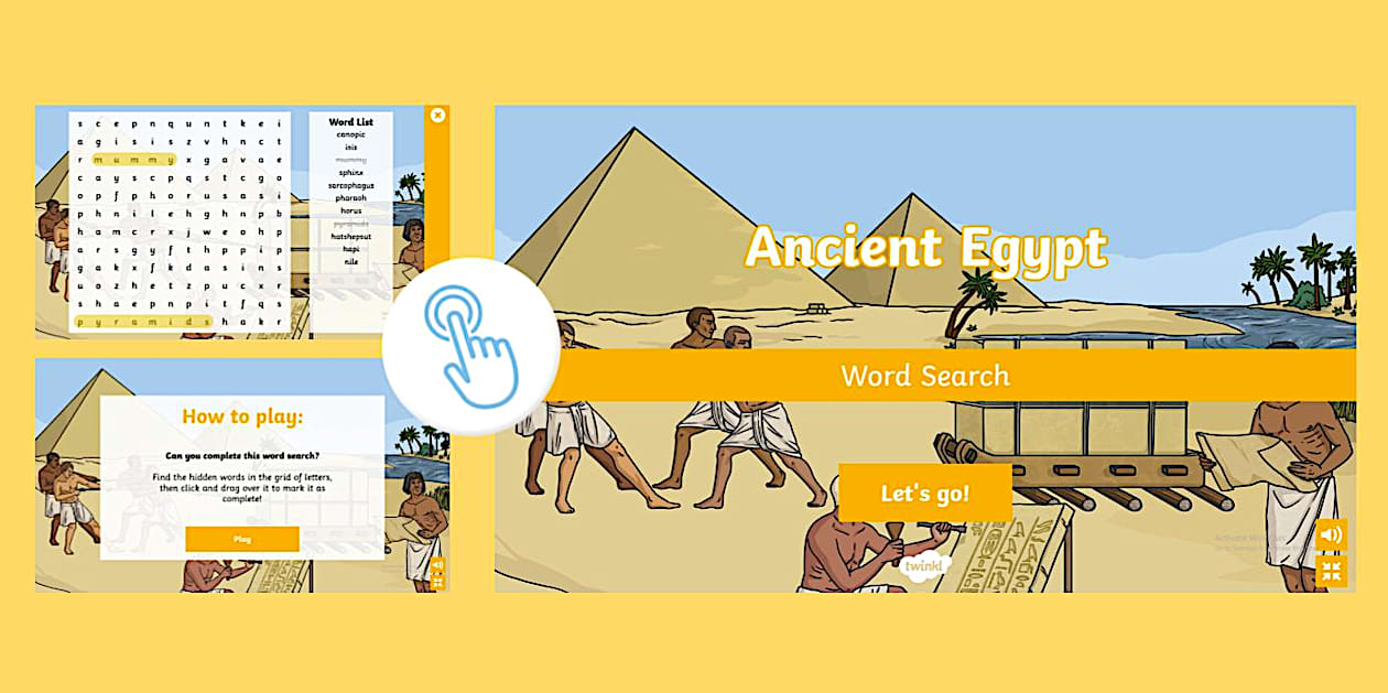 Ancient Egypt Word Search (Teacher-Made) - Twinkl