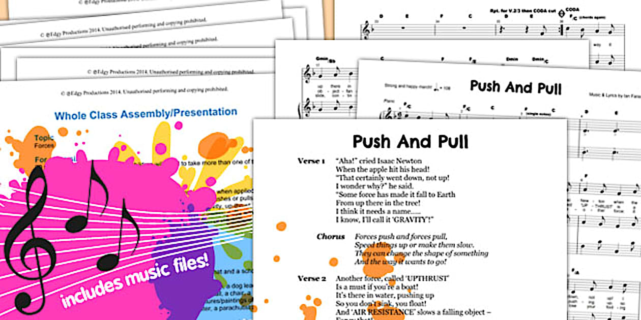 Forces Assembly and Song Pack (teacher made) - Twinkl