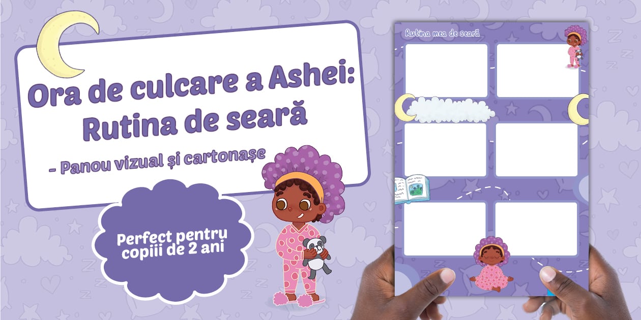 Rutina de seară – Panou vizual și cartonașe
