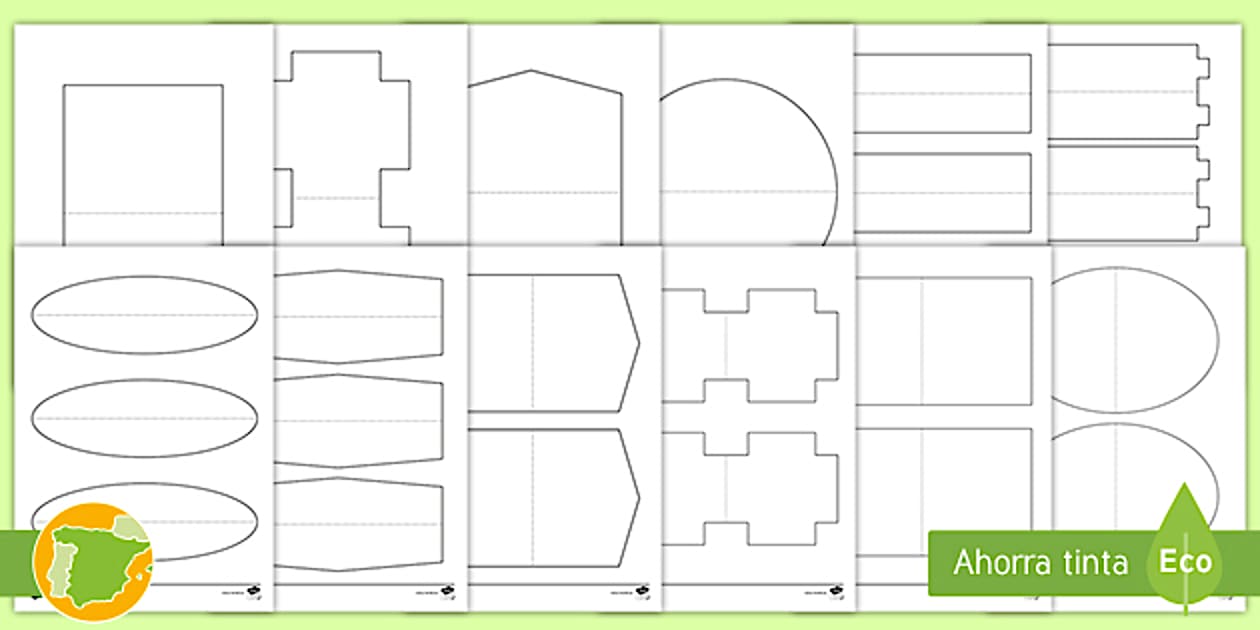 Plantillas de lapbook para imprimir (Teacher-Made) - Twinkl