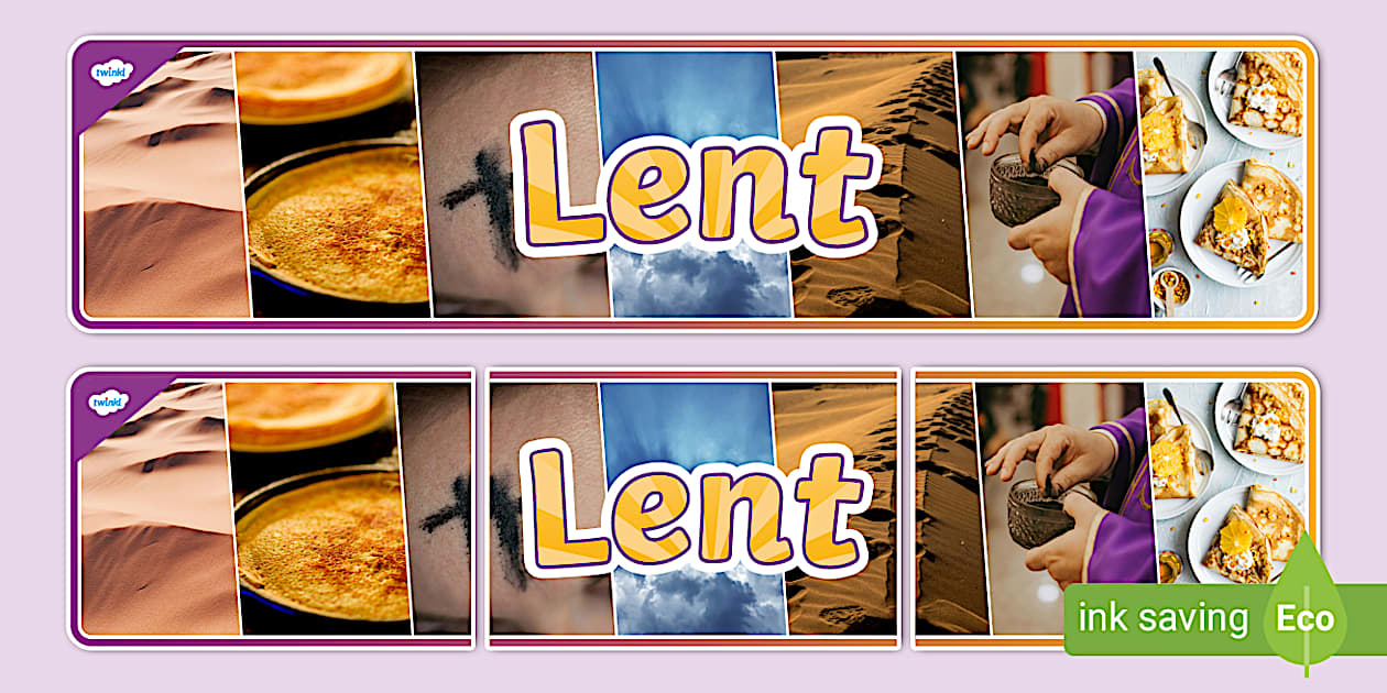 Lent Photo Display Banner (teacher made) - Twinkl