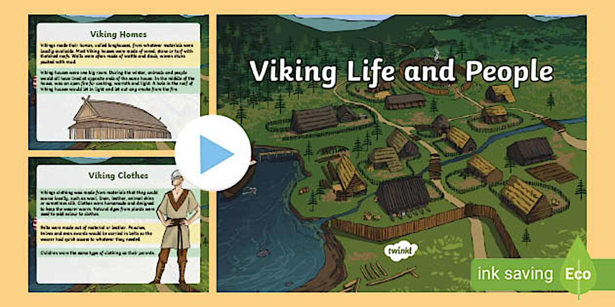 Viking Life and People PowerPoint - Viking History for Kids
