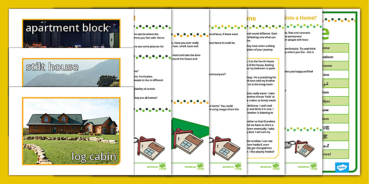 INA: What Does Home Mean to You? Pack for Older Learners