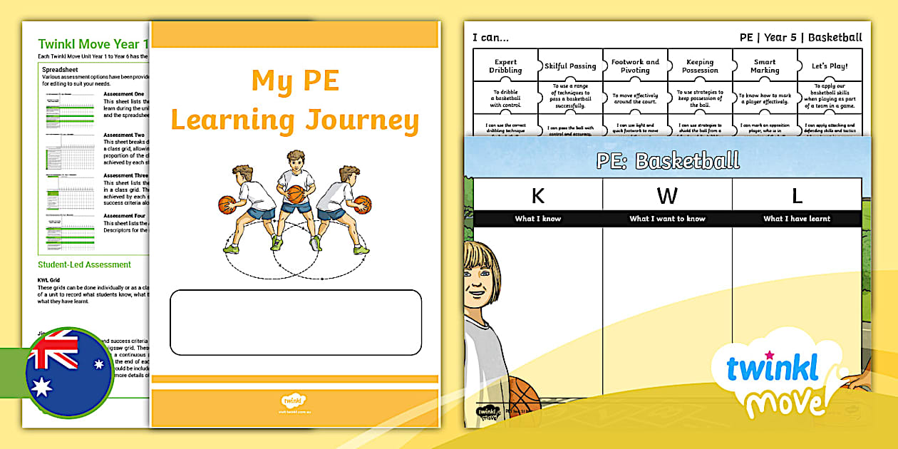 Move PE Year 5 Basketball Assessment Pack (teacher made)