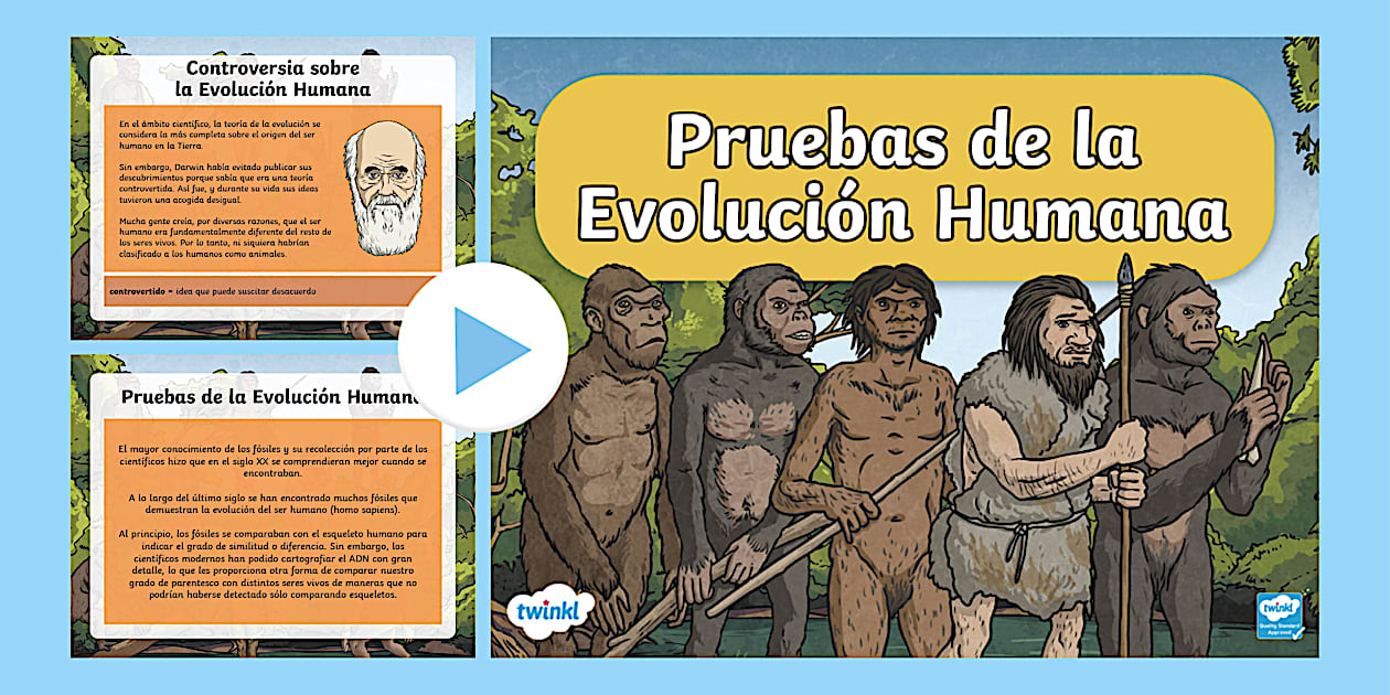 PowerPoint: Pruebas de la Evolución Humana - Twinkl Colombia