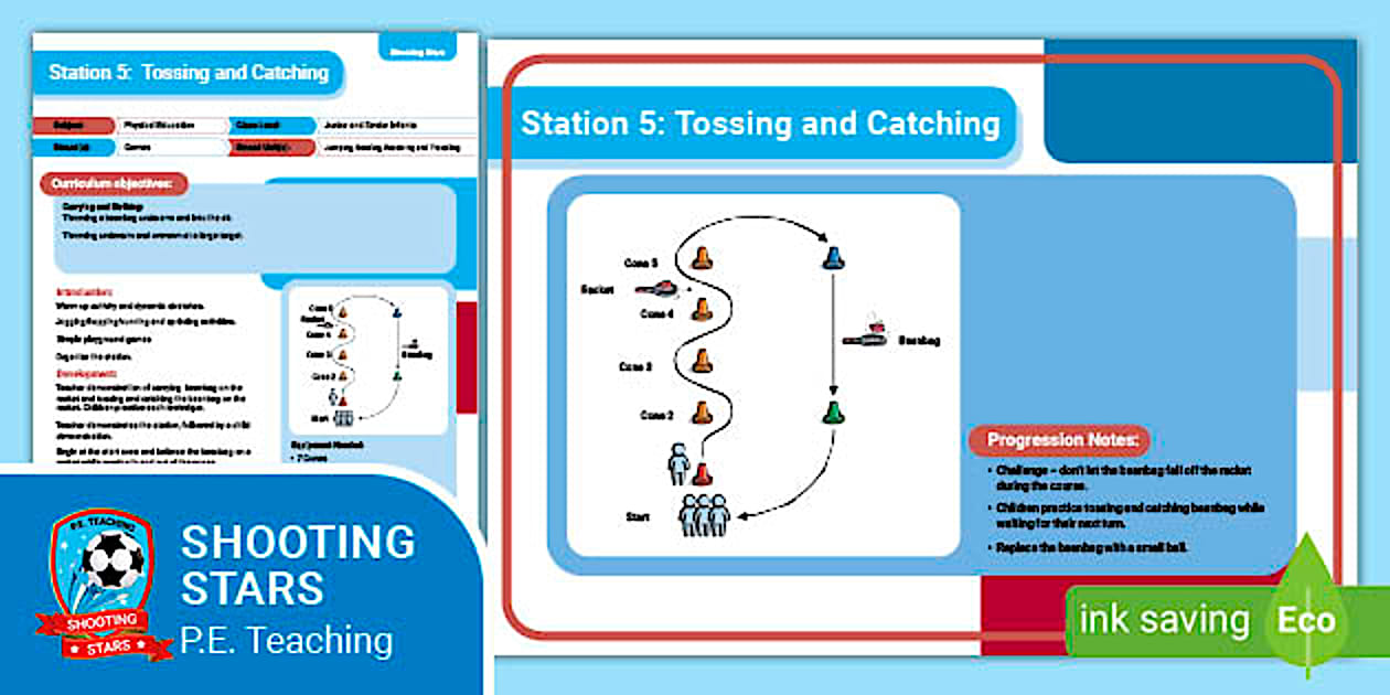 FREE! - PE Station 5 Junior Infants/Senior Infants - Twinkl