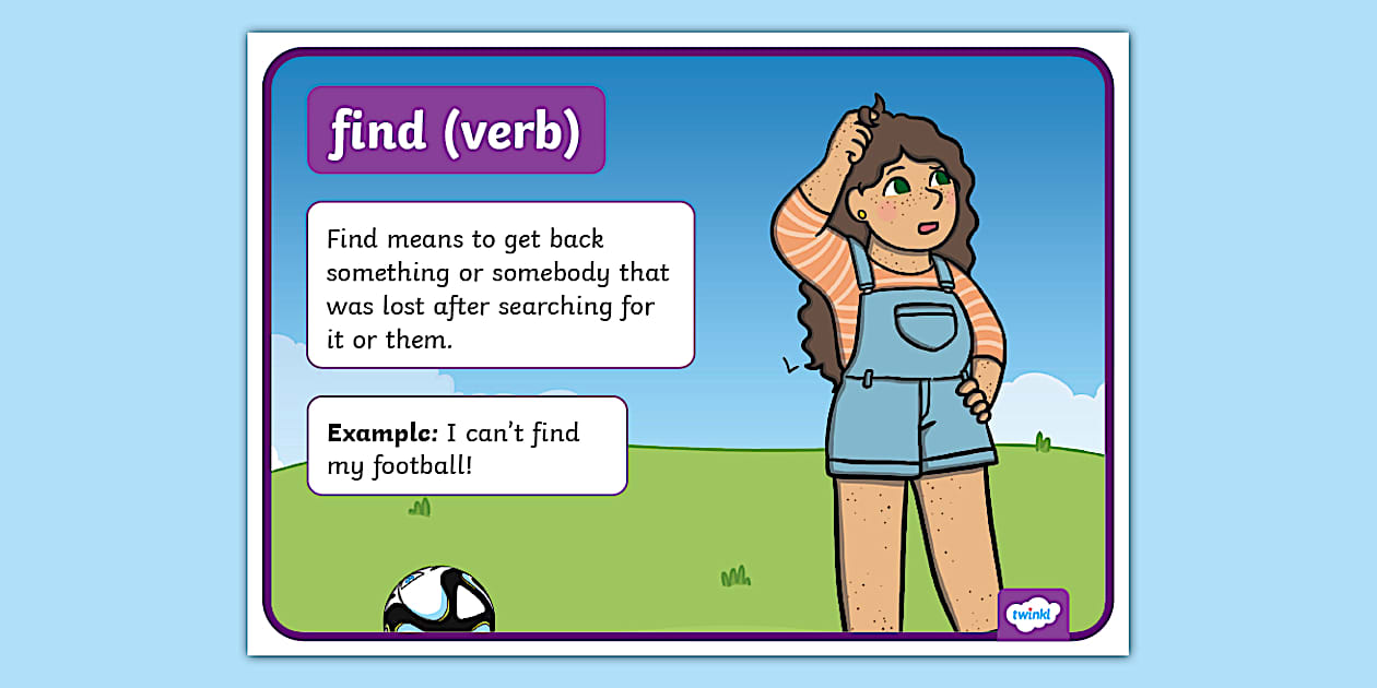 Find in a Sentence Display Poster (teacher made) - Twinkl