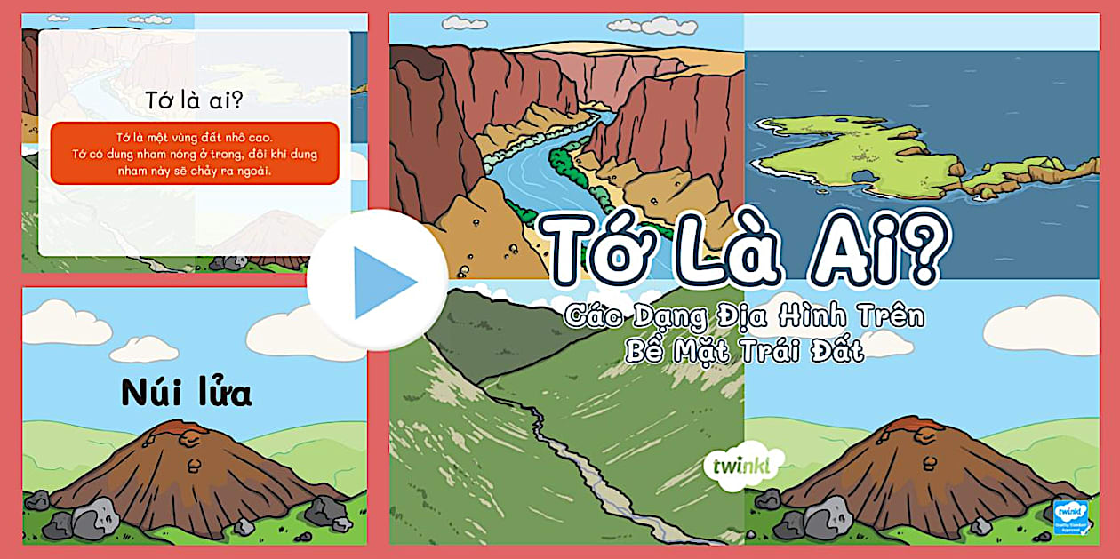Powerpoint Đố Vui Tớ Là Ai - Các Dạng Địa Hình Trên Bề Mặt Trái Đất