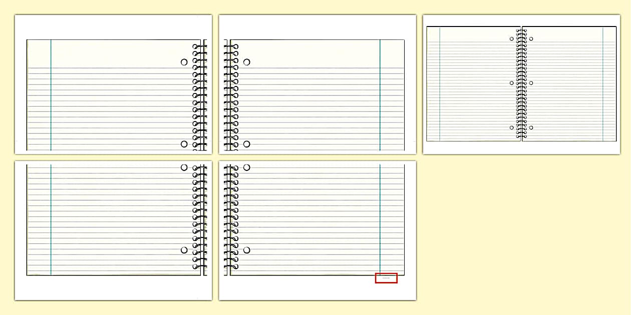 Giant Blue Margin Wide Lined Paper Page Display - Twinkl