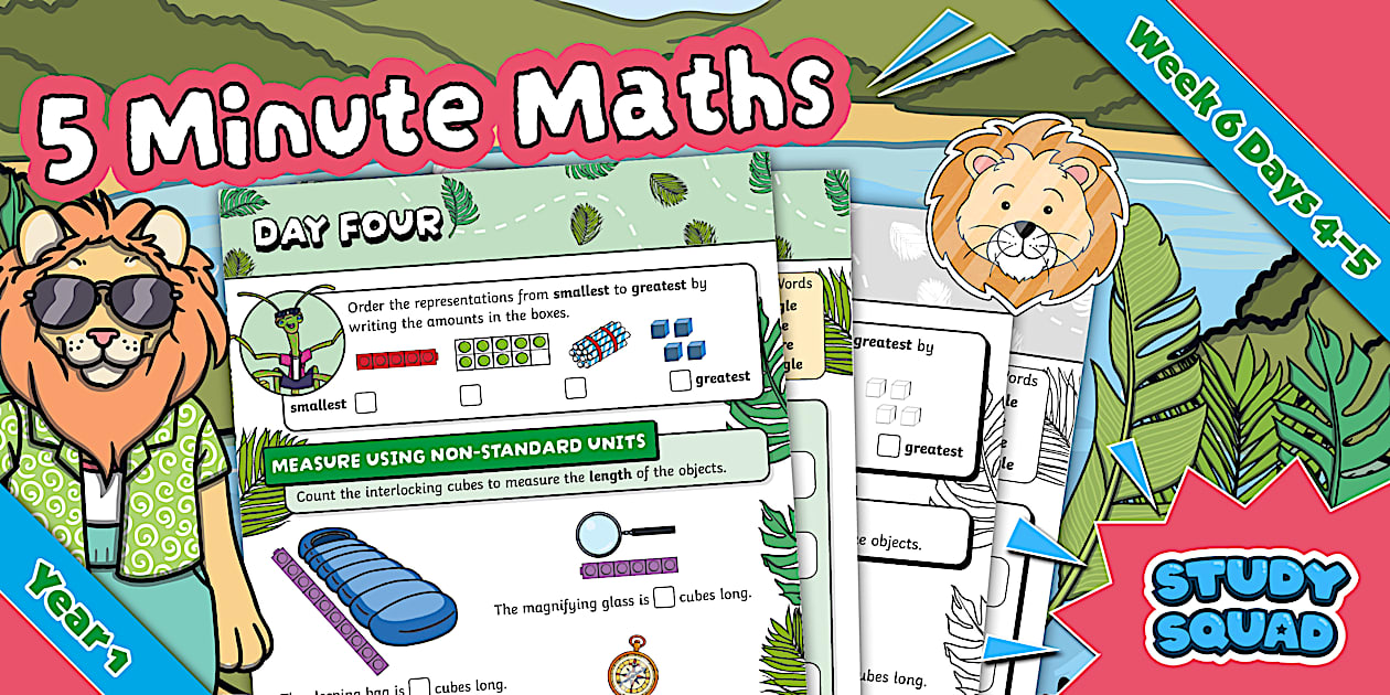 👉 * NEW * Study Squad 5 Minute Maths - Year 1 Spring - Week 6 Days 4-5
