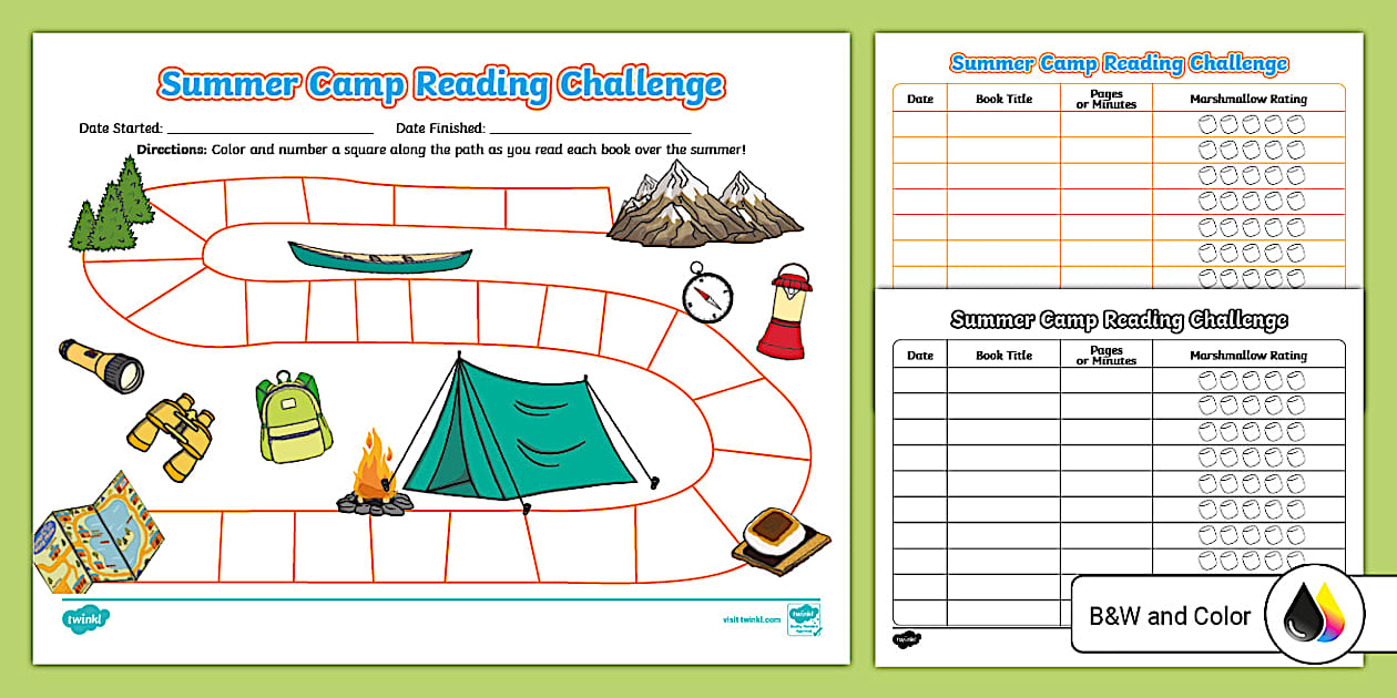 Summer Camp Reading Challenge | Summer | Twinkl USA - Twinkl