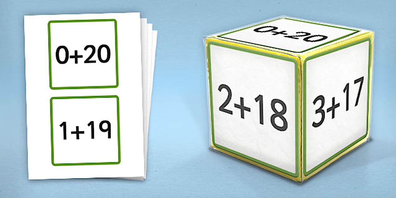 Giant Foam Dice Squares Addition to 20 (Teacher-Made)
