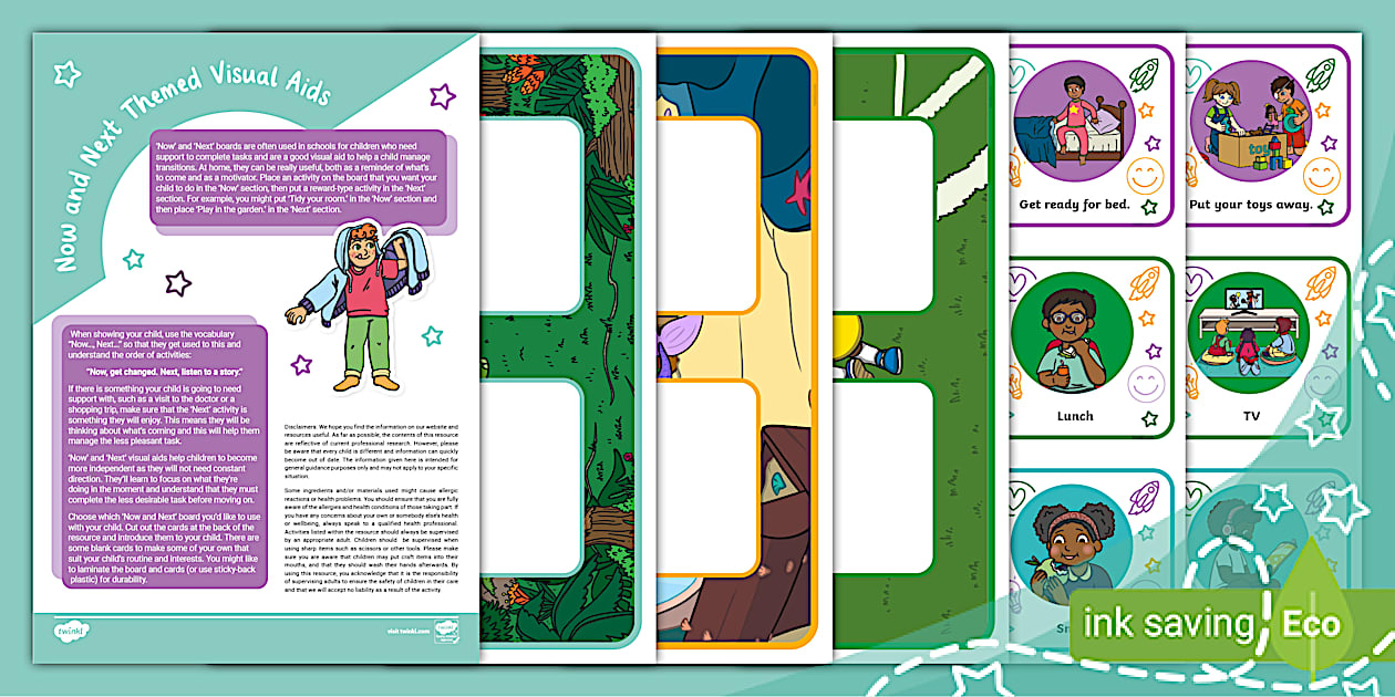 Now and Next Themed Visual Aids (Teacher-Made) - Twinkl