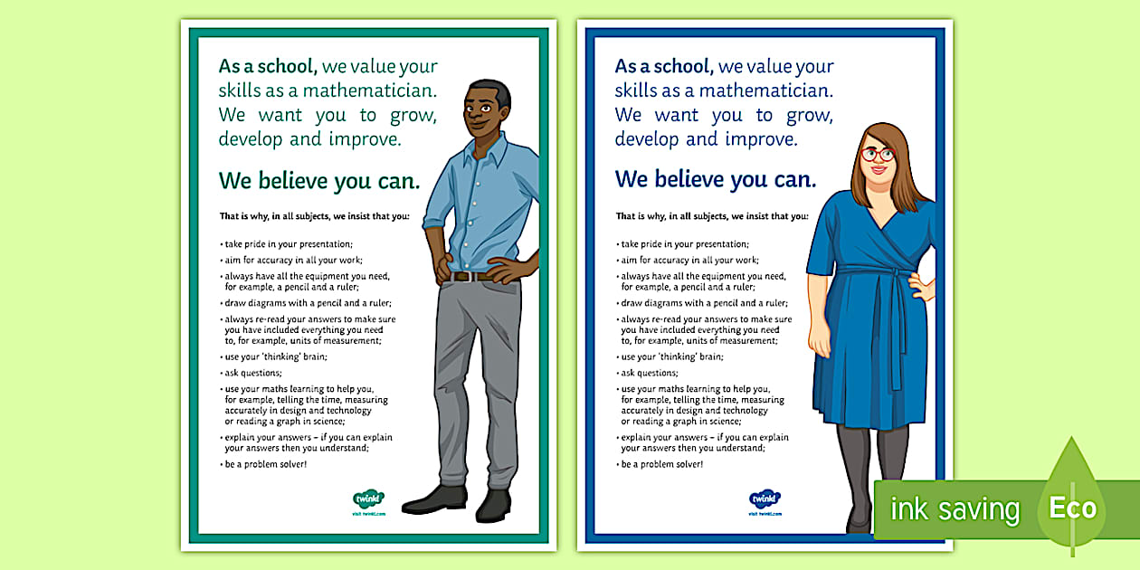 Maths Whole School A4 Display Poster (teacher made) - Twinkl