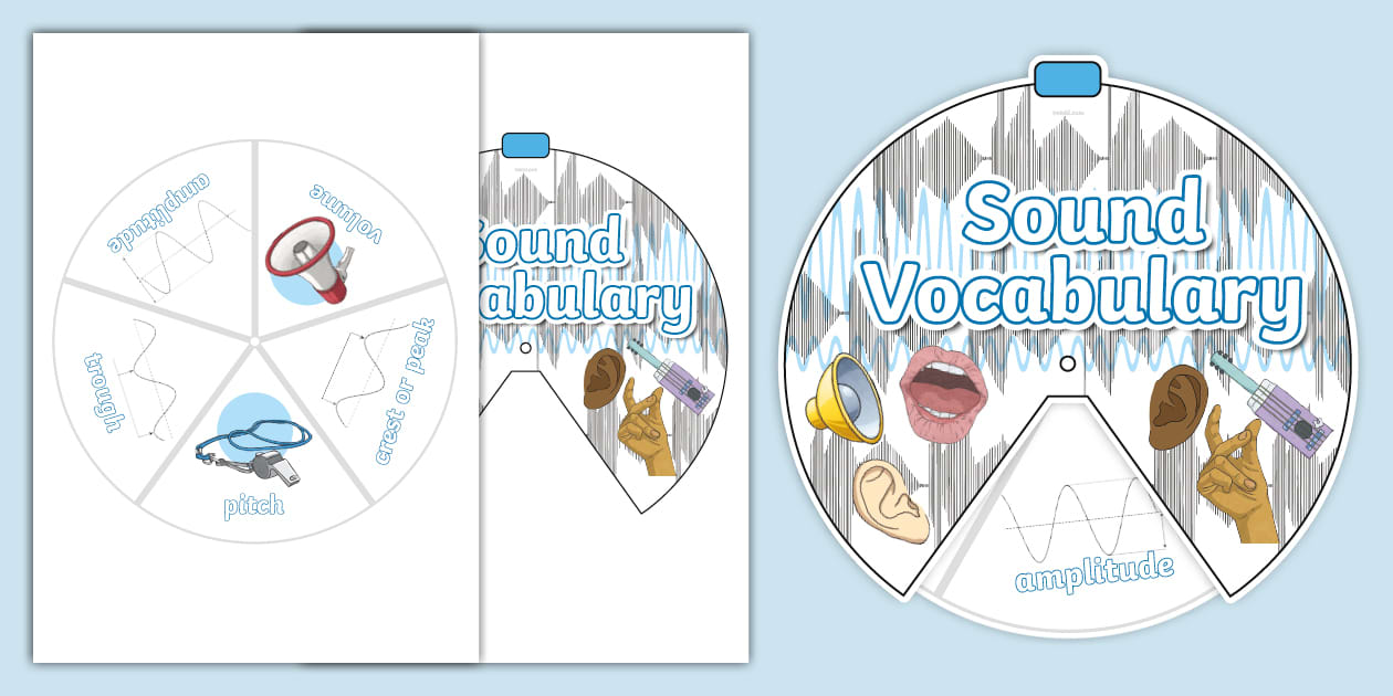 Sound Science Vocabulary Spinner - Twinkl
