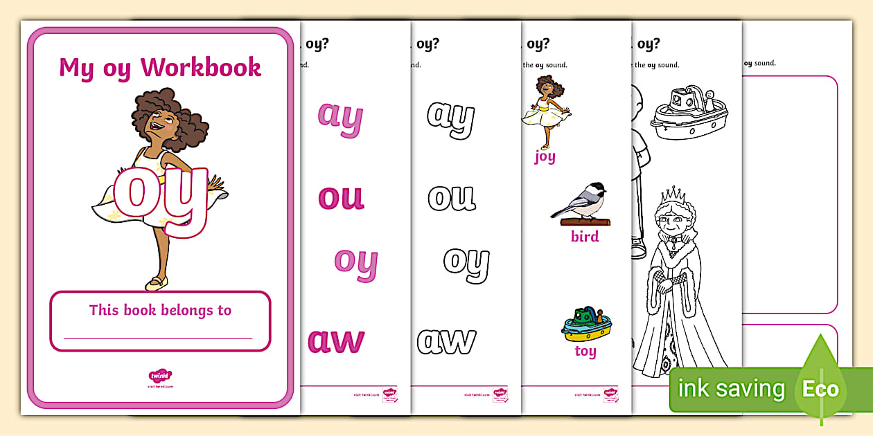 Phase 5 oy Grapheme Workbook - Twinkl